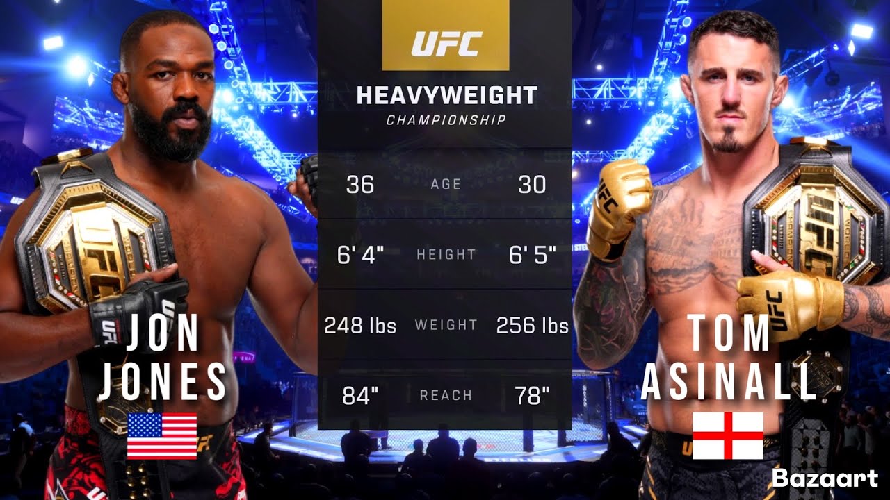 JON JONES VS TOM ASPINALL FULL FIGHT UFC - YouTube