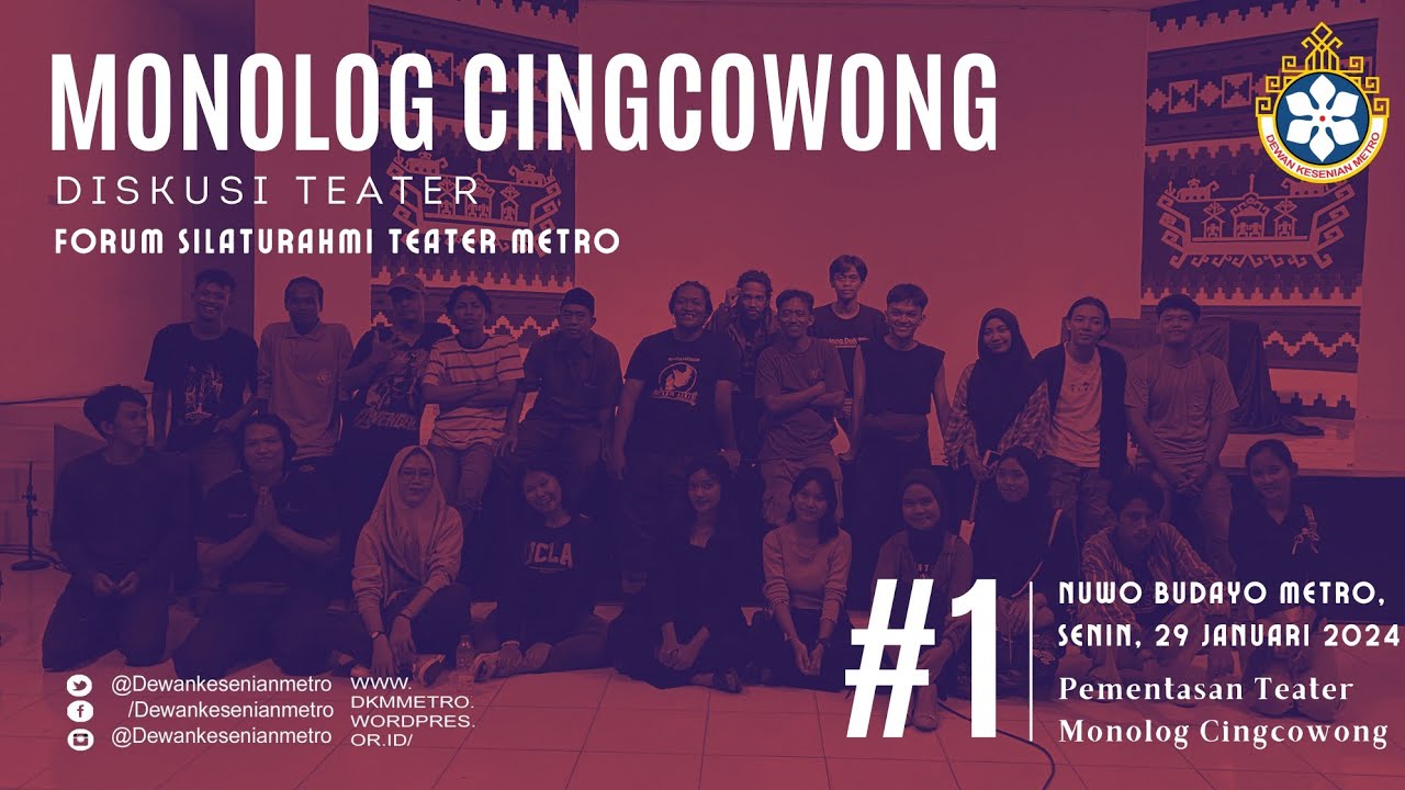 Monolog Cingcowong Diskusi dan Bedah Karya #1 - YouTube
