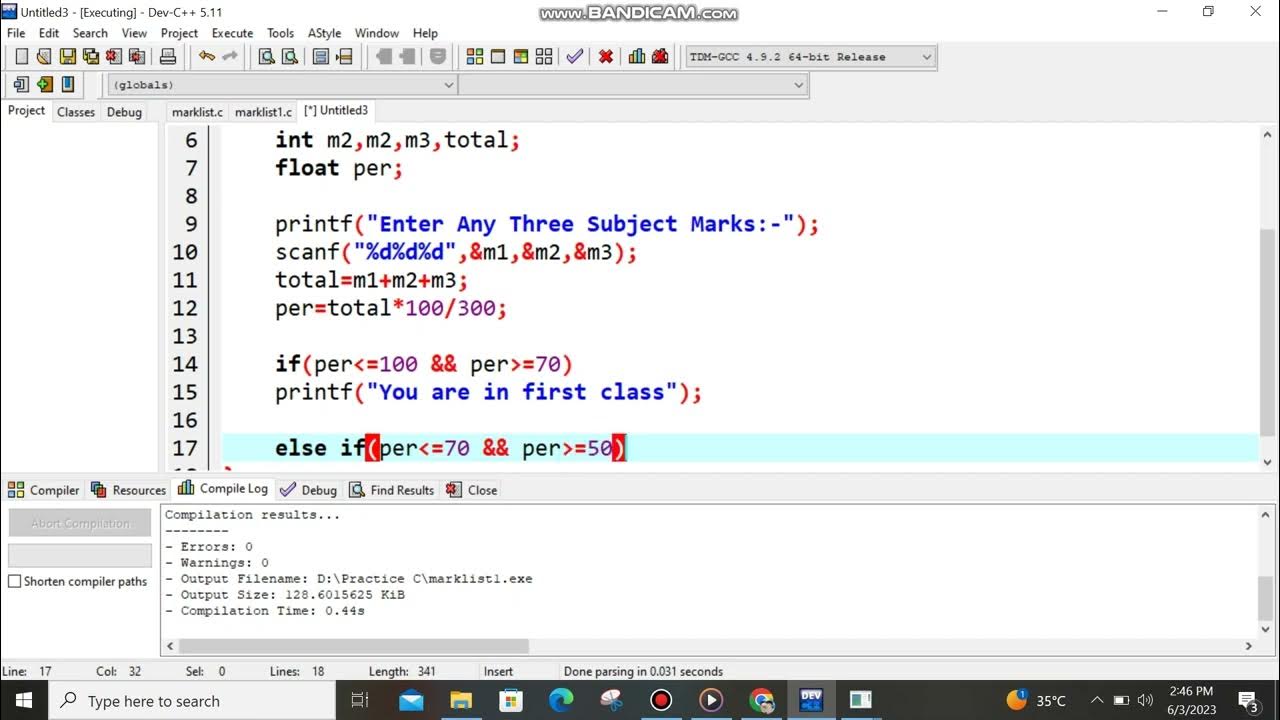 Create Marklist Program In C Languagelearnprogramming Youtube