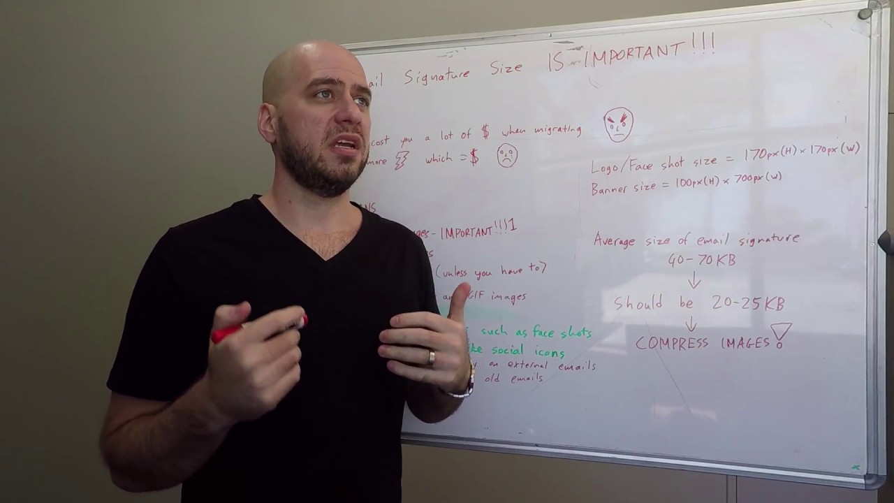 Email Signature Size – How to Keep It Small, and Why - YouTube