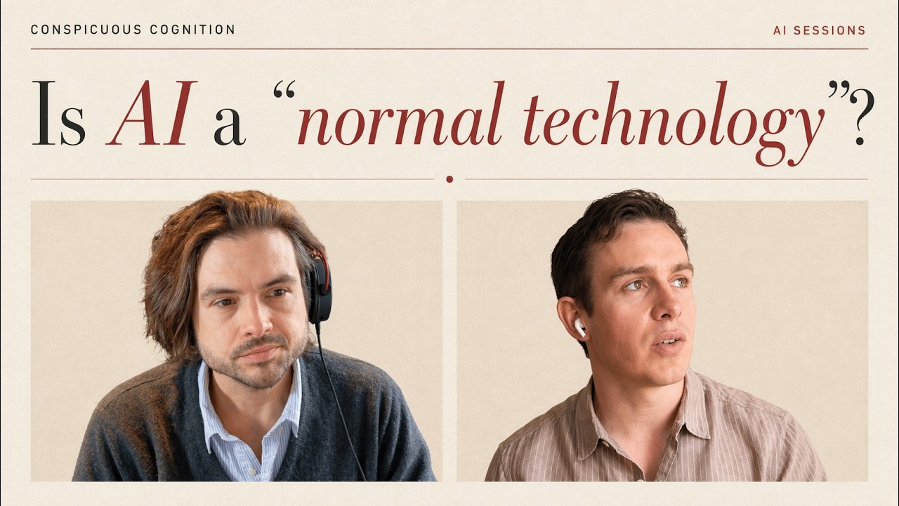 AI - A Normal Technology or a Superintelligent Alien Species? - YouTube