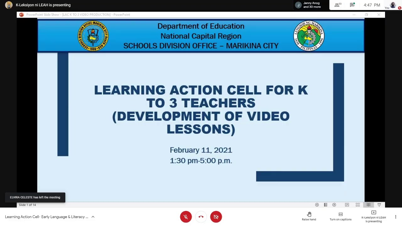 (LAC) Learning Action Cell on ELLN (Early Language Literacy and ...