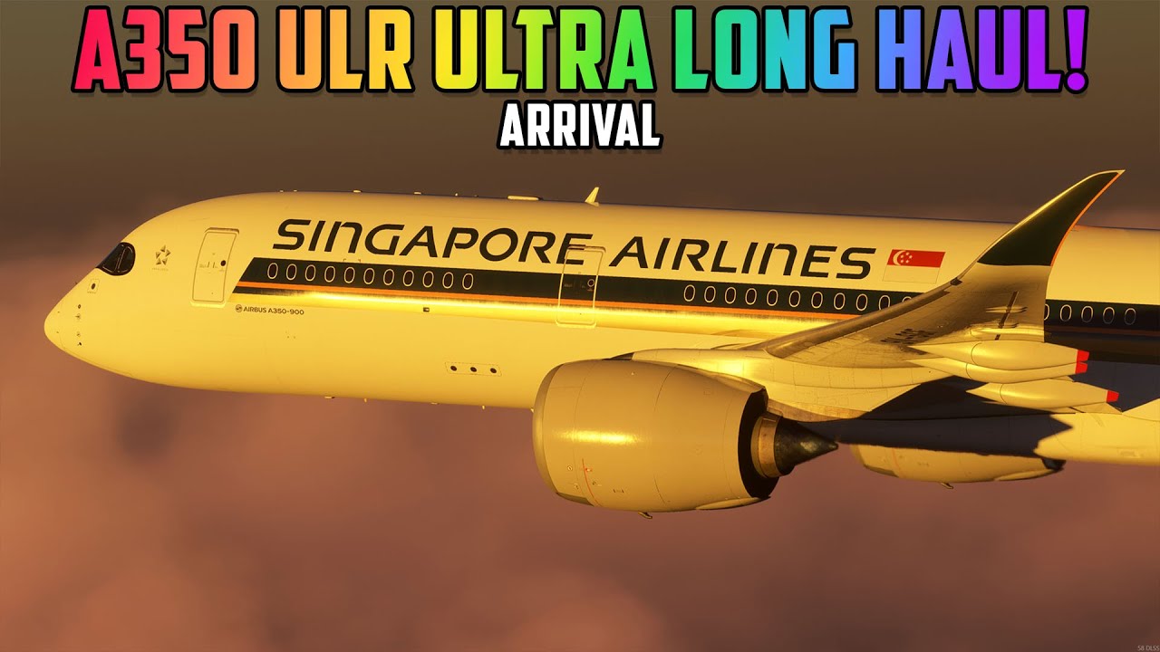 ️ ULTRA Long Haul Landing! 🔥 ️ Singapore New York! ️💯 iniBuilds A350 ...