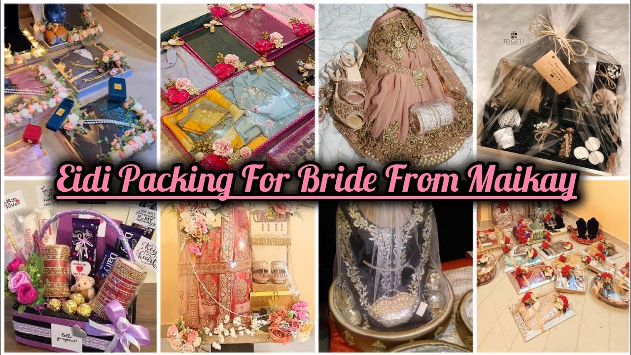 Special Eidi Packing For Girl From Her Mother | Eid Hampers And Basket ...