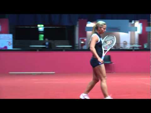 Dominica Cibulkova training @ Porsche Tennis Grand Prix 2011 - YouTube