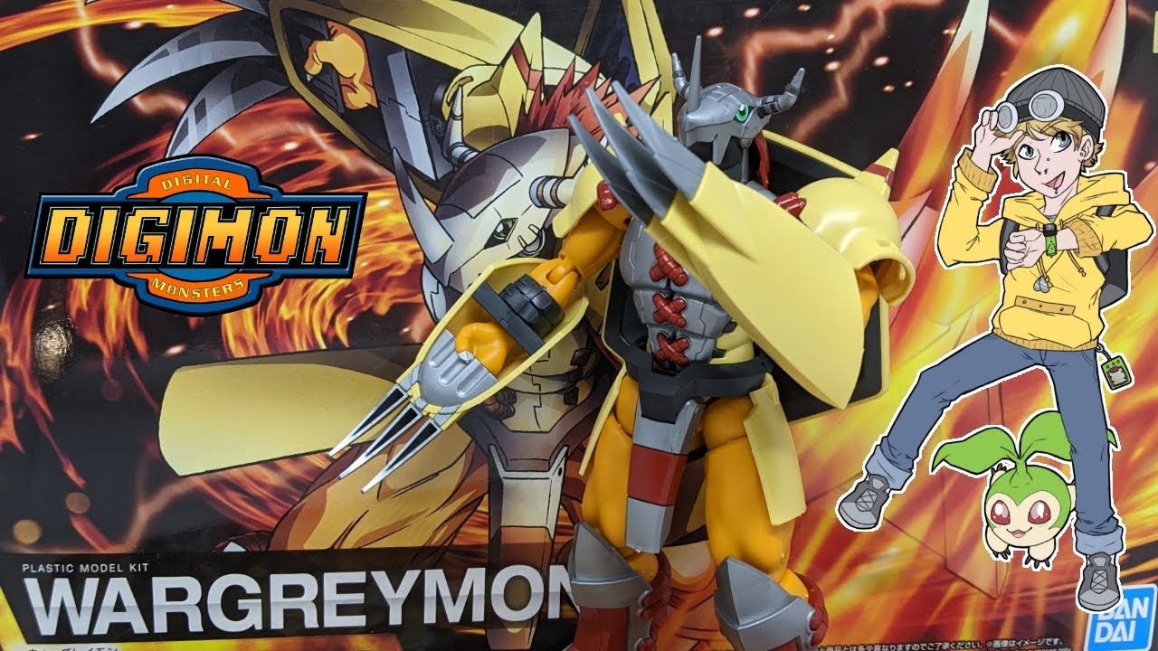 Digimon Figure-rise Standard WarGreymon Model Kit Review - YouTube