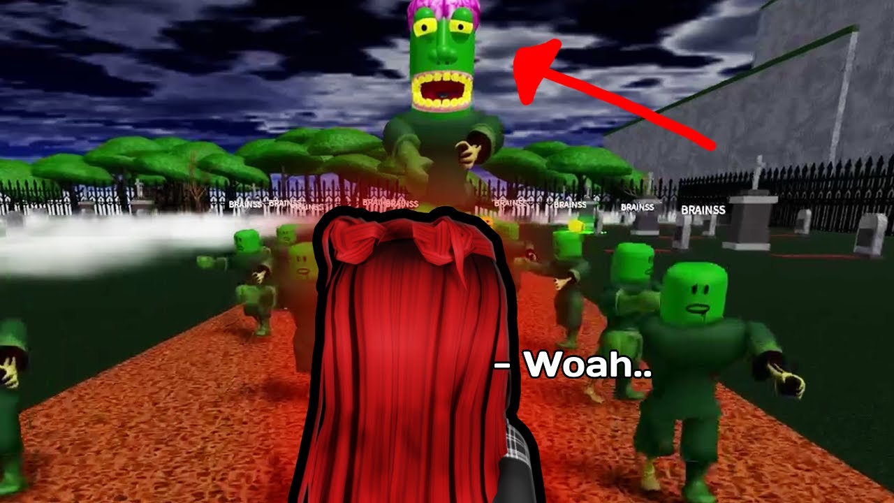 This Definitely A GIANT Zombie! | Roblox - Escape The haunted Cemetery ...