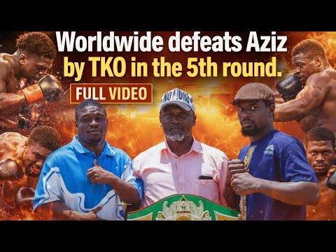 Worldwide defeats Aziz by TKO in the 5th round. #boxing #sports 