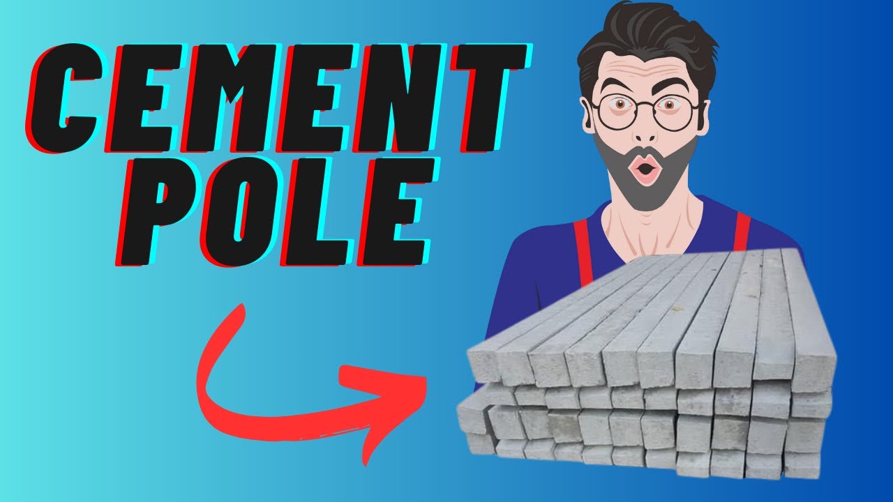 How to make cement concrete poles||Big Concrete Pillars||skills ...