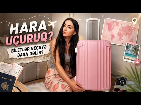 BAL AYI ✈️ Hara?? Çamadanımı bir yerdə yığağ💗 Vlog Ayka 14