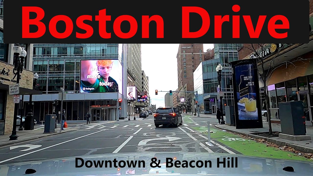 Boston Drive: Downtown, Beacon Hill & Seaport District - YouTube