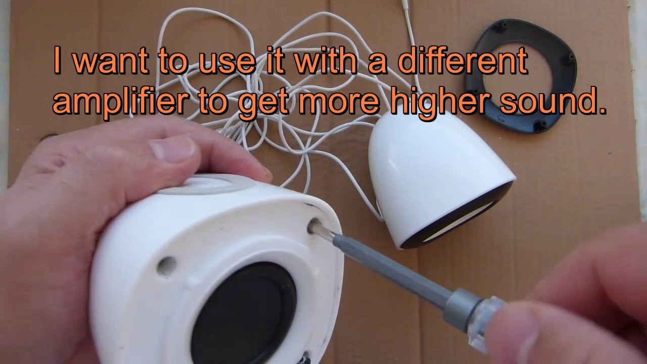 How to disassemble a speaker - YouTube