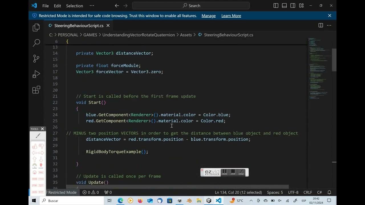 Unity Tutorial 053: RigidBody.AddTorque. RealSpaceWar game - YouTube