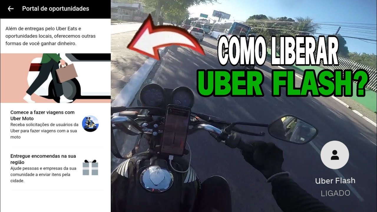 COMO LIBERAR A MODALIDADE UBER FLASH MOTO NA SUA CONTA UBER MOTO OU ...