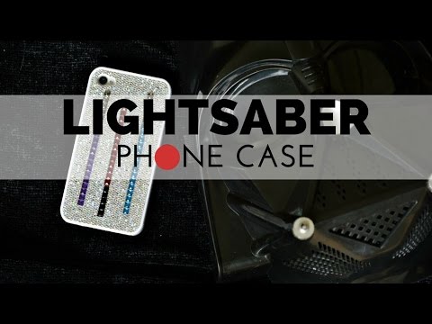 How to Make a DIY Star Wars Lightsaber Phone Case - YouTube