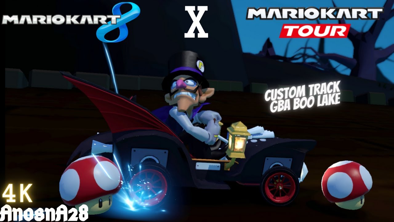 Mario kart 8: CT GBA Boo Lake From Mario Kart Tour [4K] - YouTube