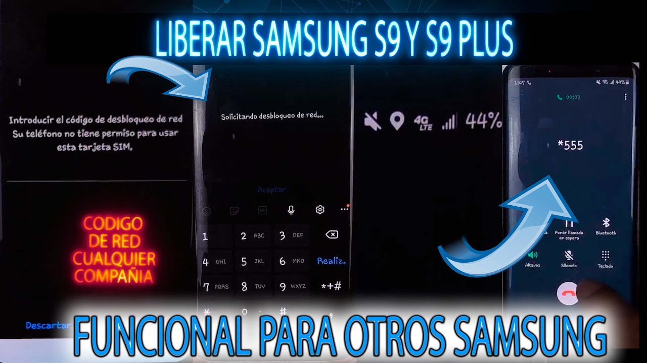 COMO LIBERAR UNLOCK SAMSUNG S9 AT&T CUANDO PIDE CODIGO DE RED CUALQUIER COMPAÑIA FUNCIONA PARA ...