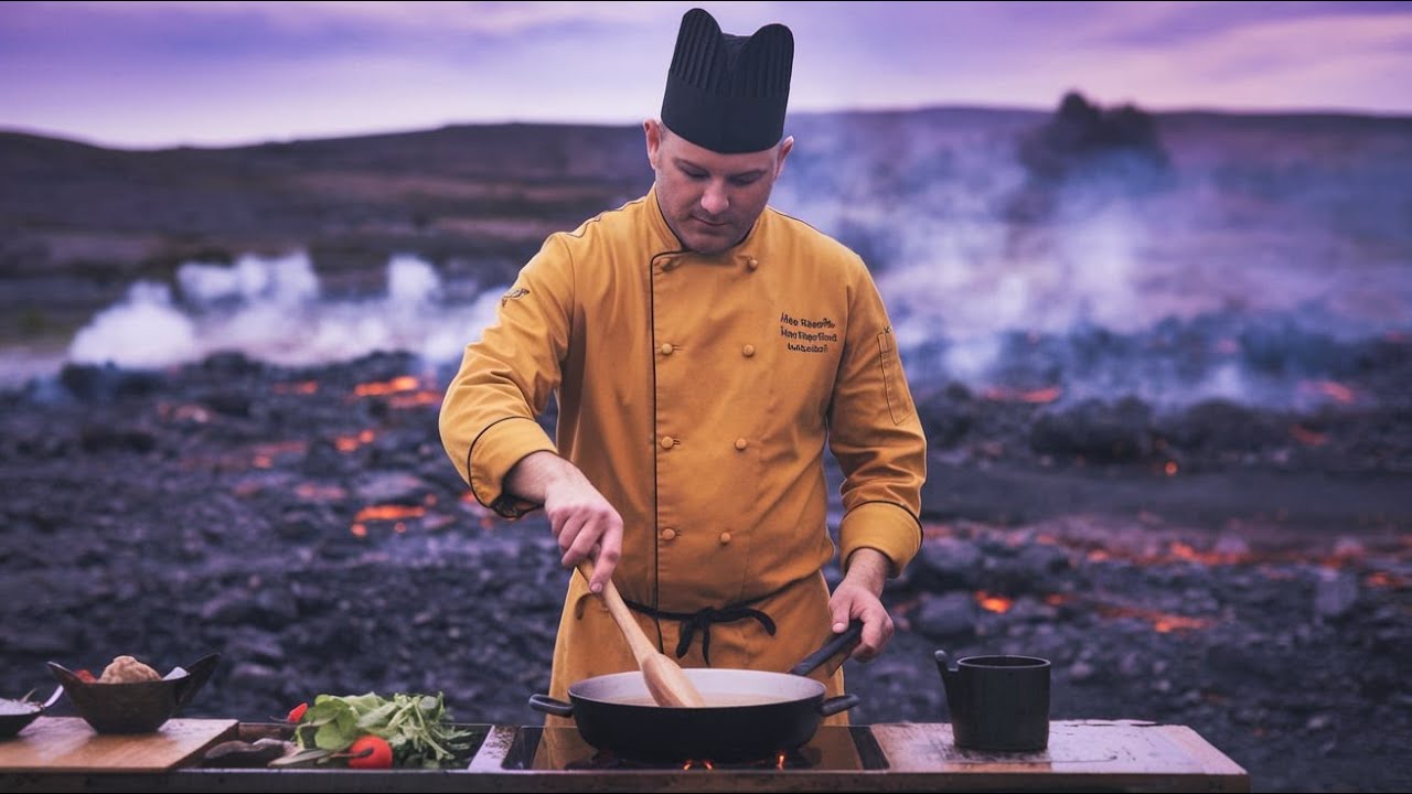 Cooking with Volcanic Heat in Iceland - YouTube