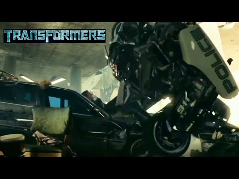 Barricade Chases Sam | Transformers (2007) - YouTube