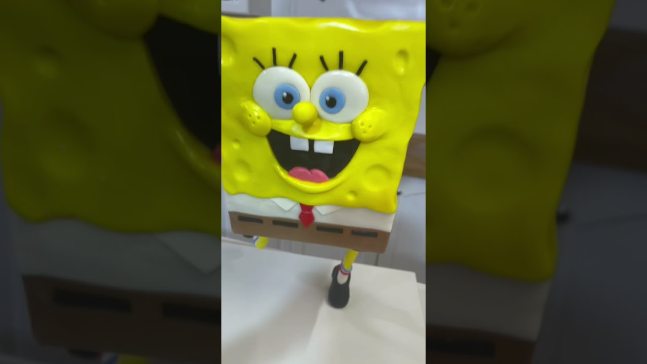 Balancing Spongebob cake!! #laramason #cakeanything - YouTube