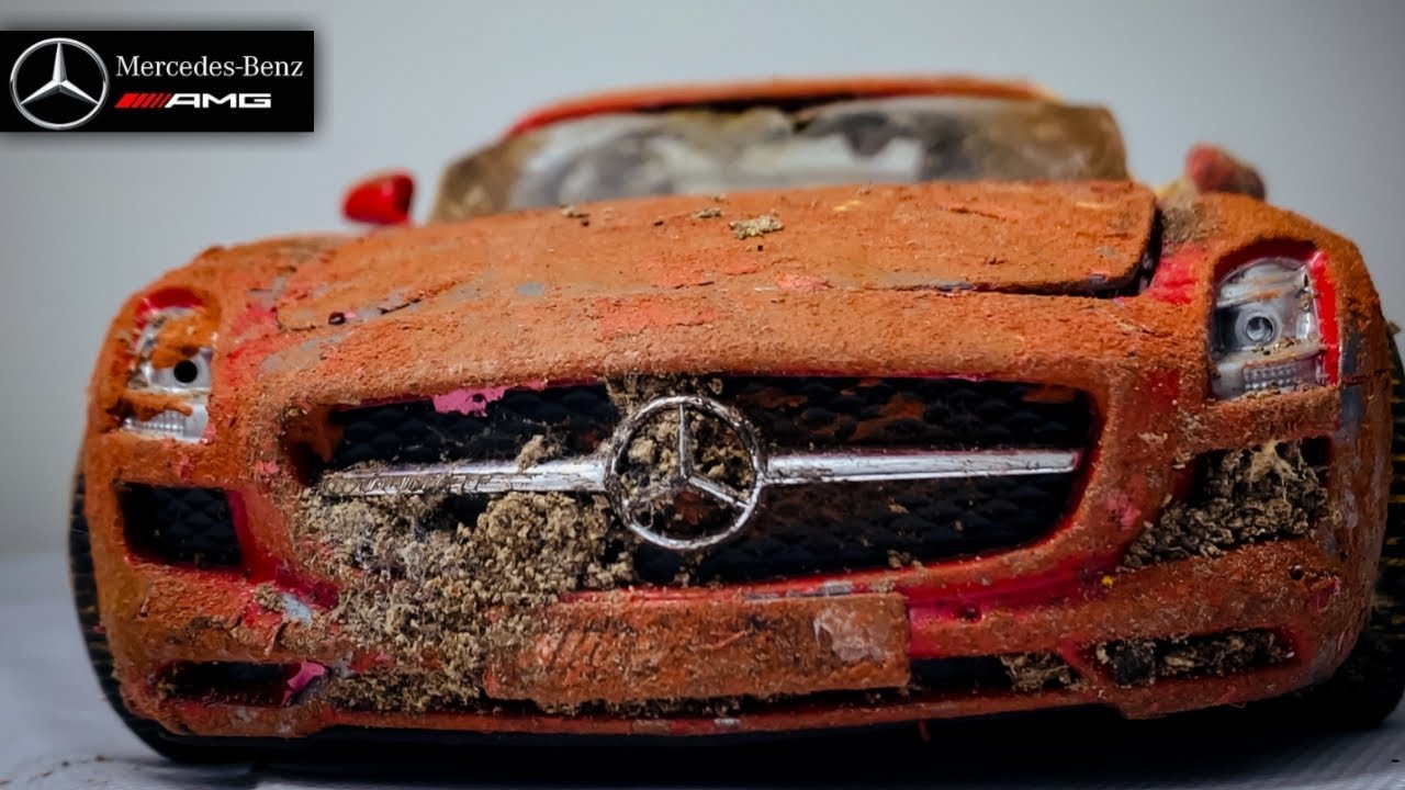 Destroyed Rusty Mercedes Benz SLS AMG - ASMR Restoration. BTS army ...