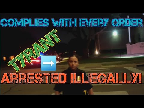 *TYRANT ALERT 1ST AMENDMENT RIGHTS VIOLATION* Lady Cop Makes false ...