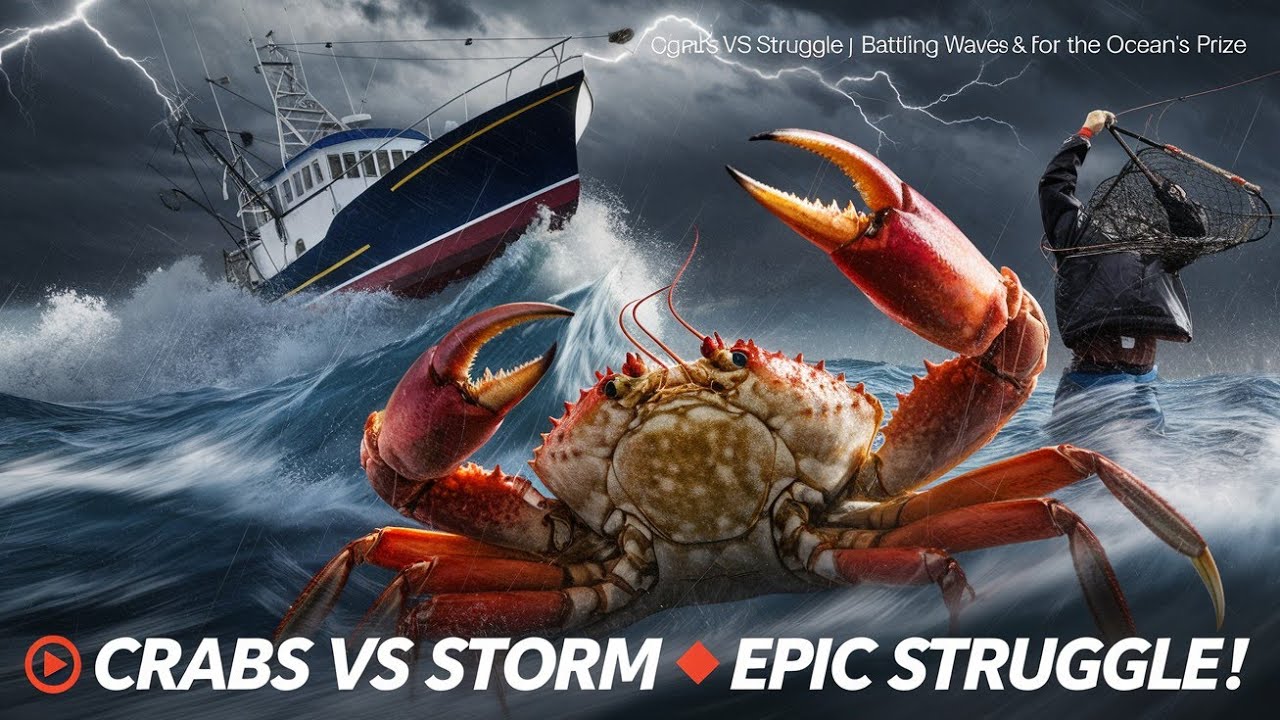 Crabs vs Storm -Epic Struggle Battling Waves & Wind for the Ocean's ...