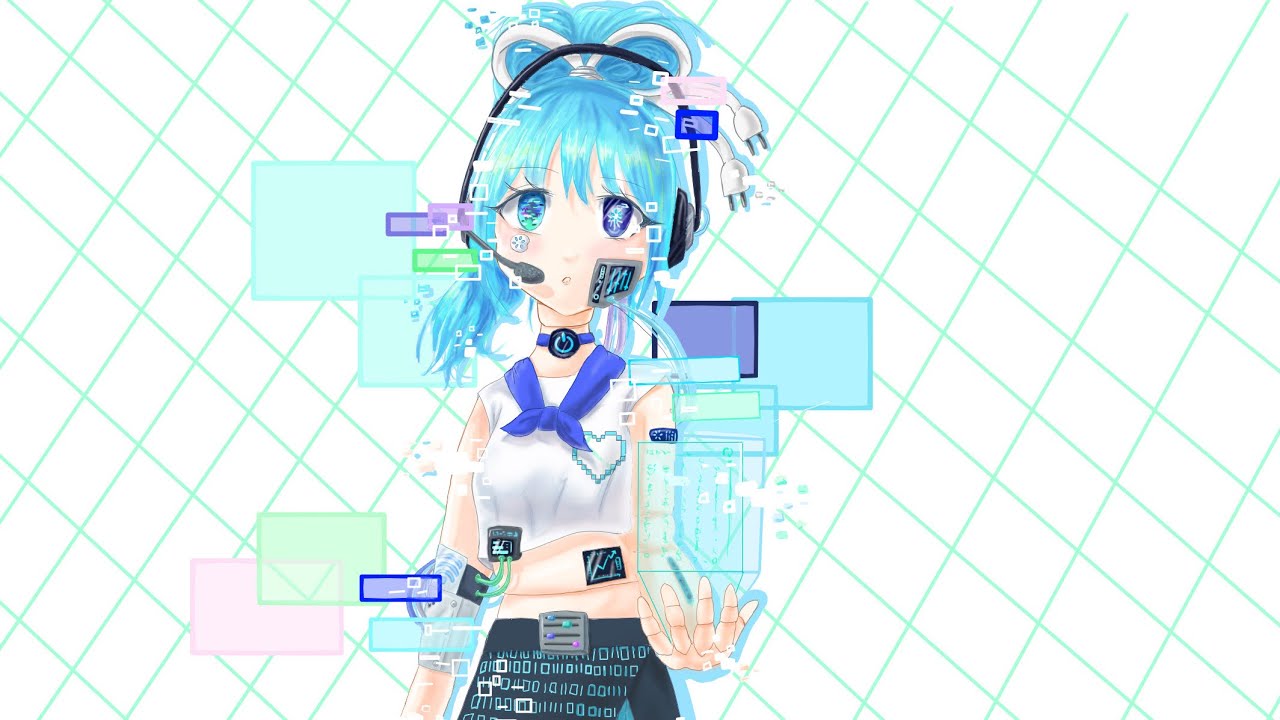 (Time-lapse #7) - AI tech girl 🌐 - YouTube