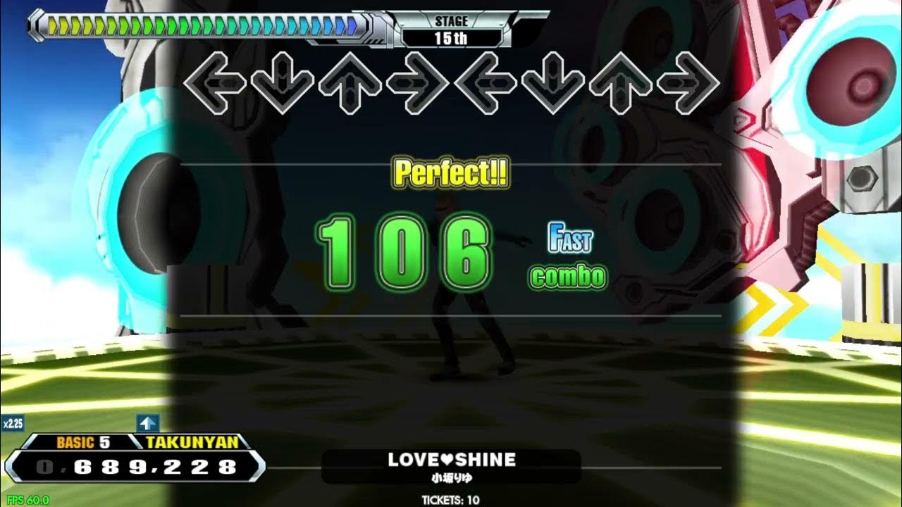 【DDR GRAND PRIX】LOVE♥SHINE【DP BASIC】 - YouTube