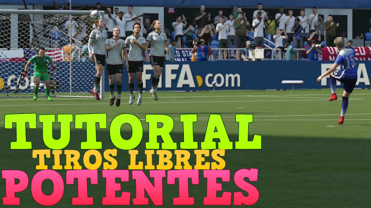 FIFA 16 - TUTORIAL TIRO LIBRE POTENTE (30-40 Metros) - YouTube