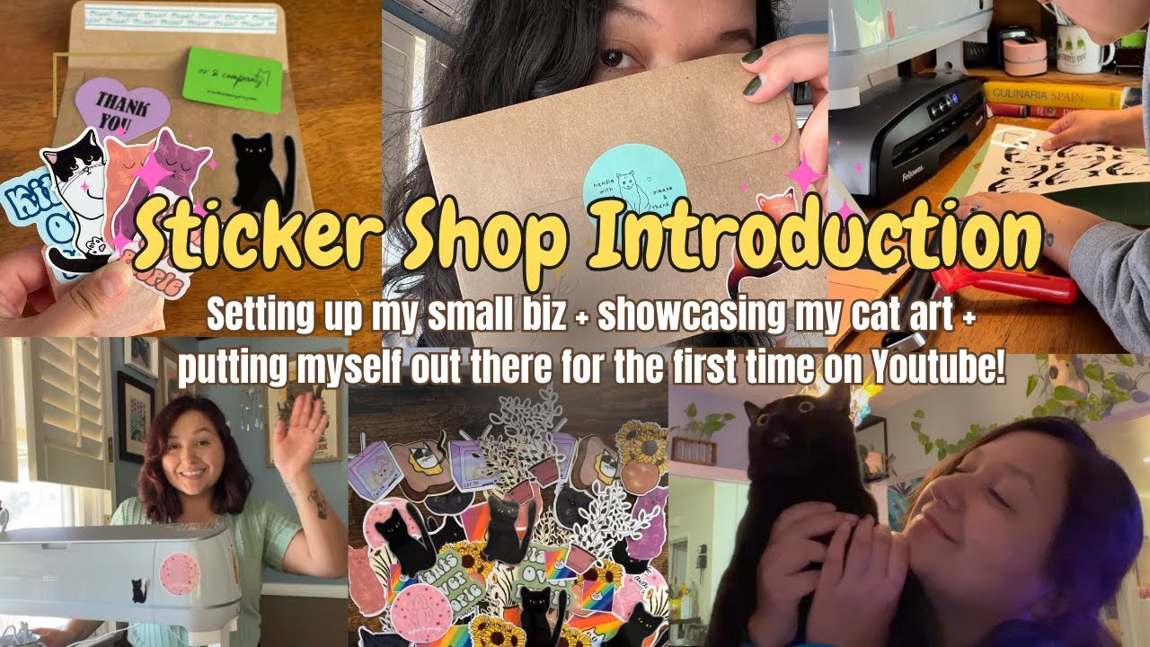 Launching my sticker shop: first youtube video I self - taught artist ...