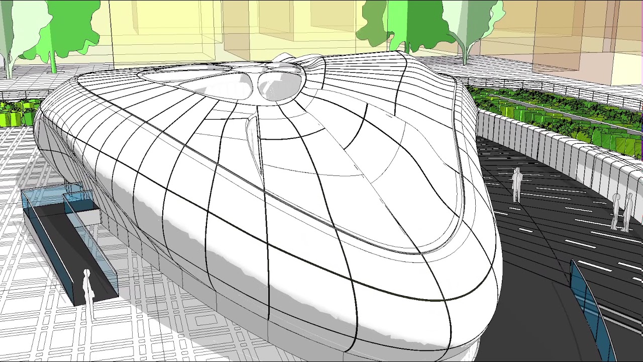 Mobile Art Pavilion - Animación Final de Master BIM en Revit - YouTube