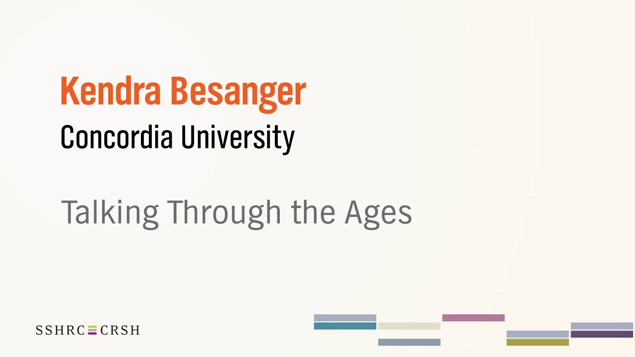 SSHRC Storyteller: Kendra Besanger - YouTube