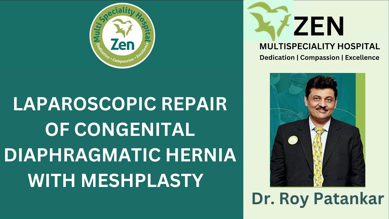 Laparoscopic Repair of Congenital Diaphragmatic Hernia with Meshplasty ...