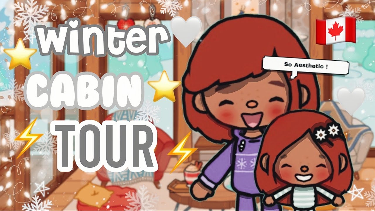 Toca Boca - Winter Cabin Tour ! 🤍 - Toca Life Roleplay ⚡️ - YouTube