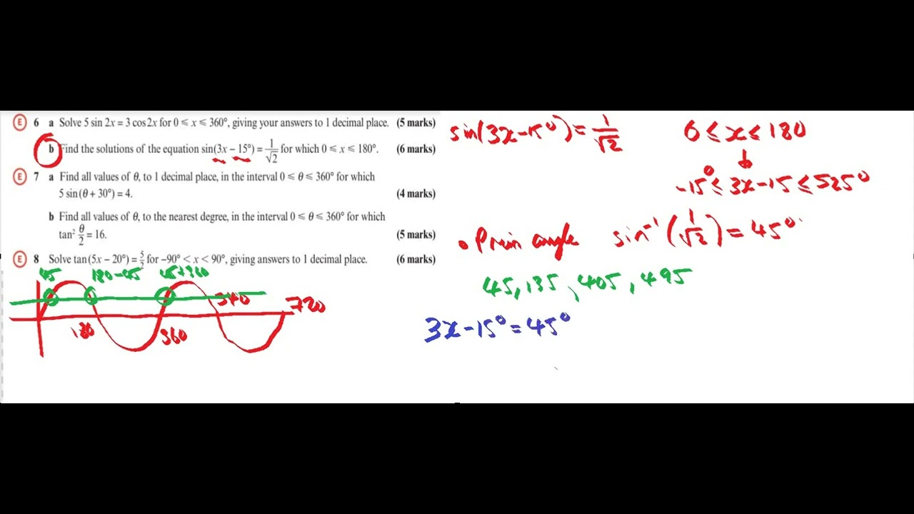 Solving Harder Trig Equations - YouTube