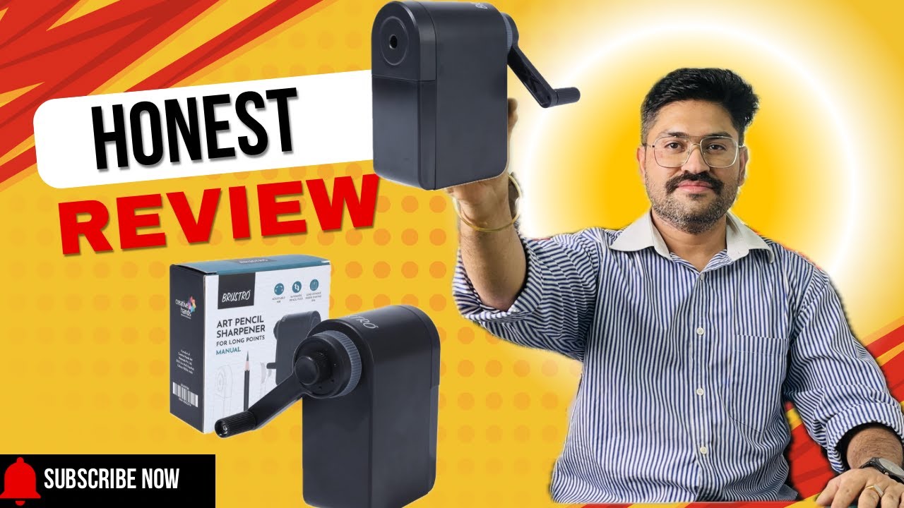 Unboxing Brustro long point sharpener || Honest Review || watch this ...