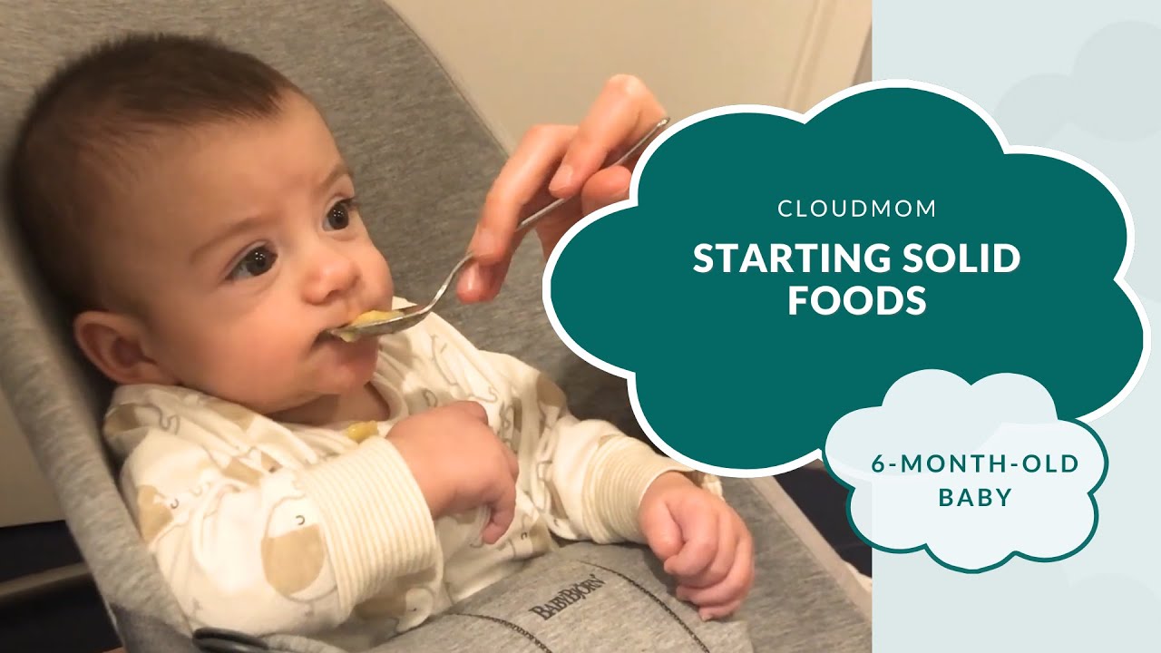 6 Month Old Baby: Starting Solid Foods | CloudMom - YouTube