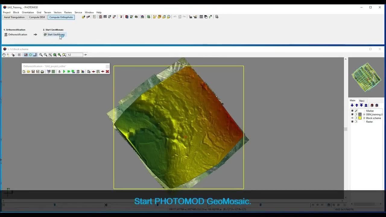 UAS Creating an orthophoto - YouTube