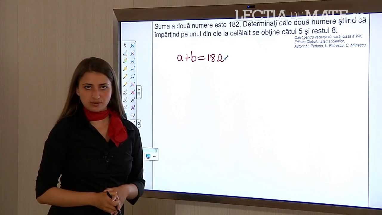 Teorema impartirii cu rest - www.lectiademate.ro - YouTube