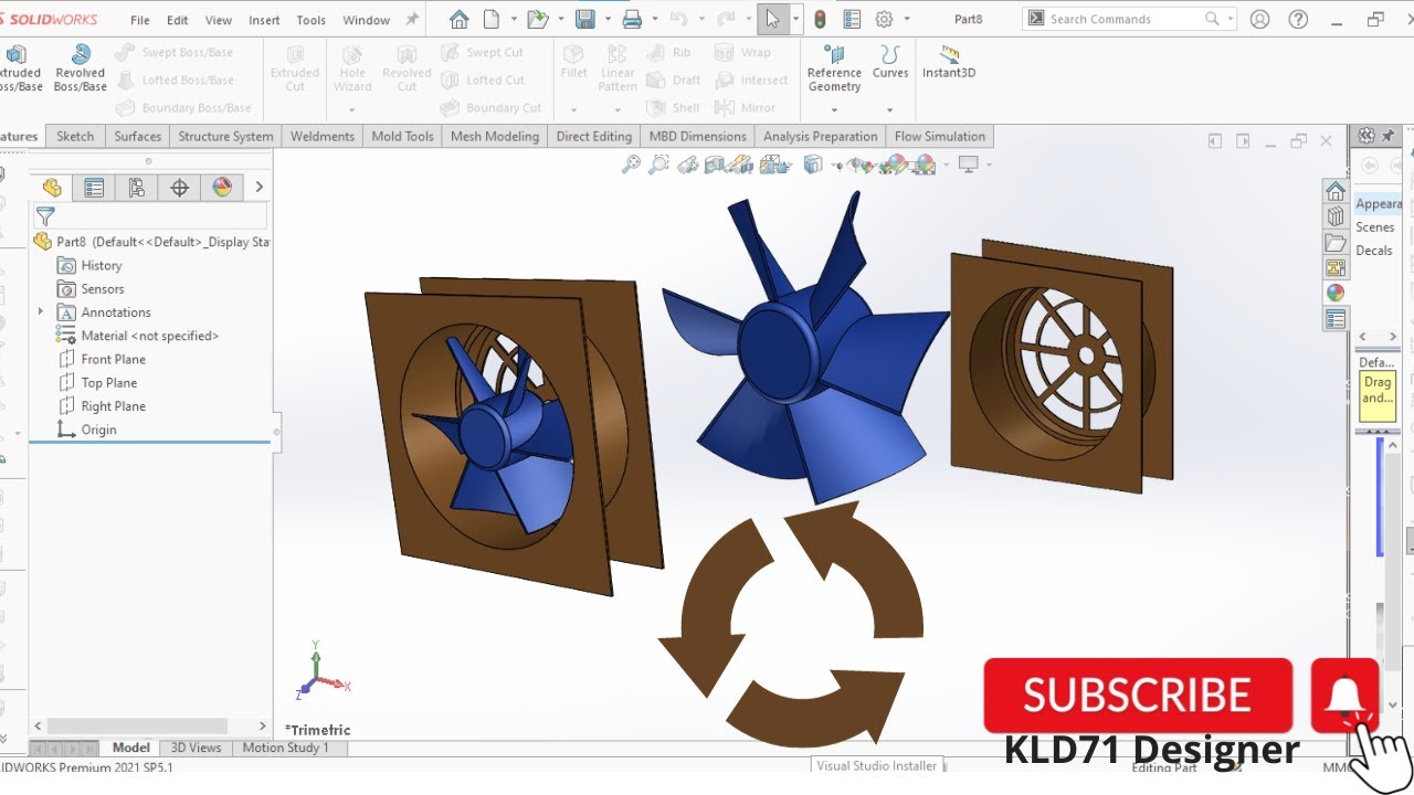SolidWorks tutoriels: Assemblage des pièces et études des mouvements(2 ...