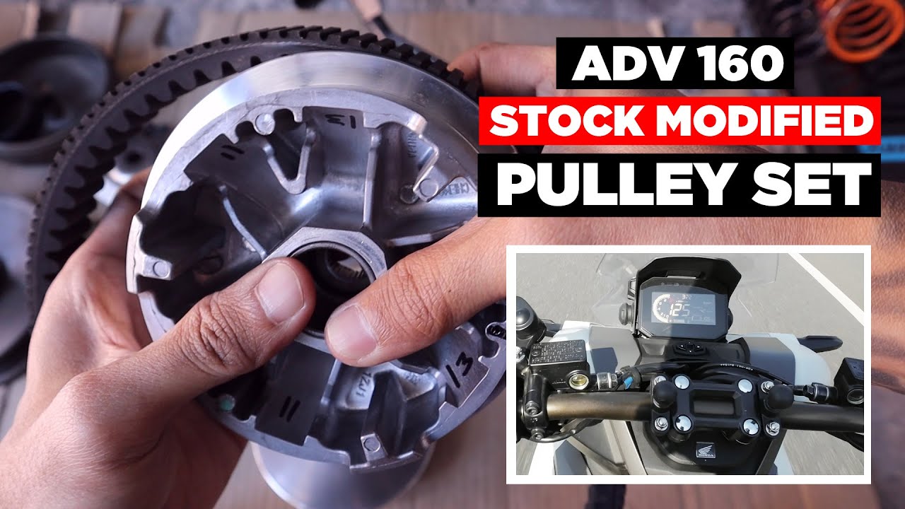 ADV 160 | ECU-Tech Kalkal Pulley Set - YouTube