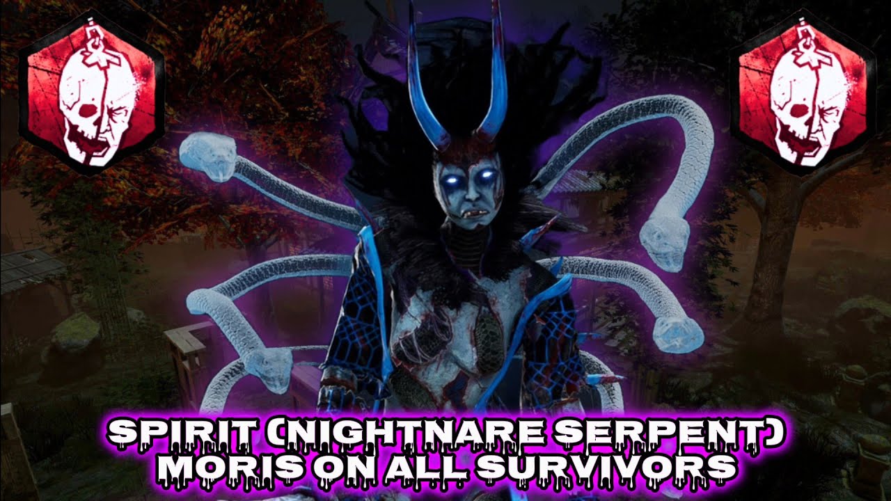 Dead by Daylight | Spirit (Nightmare Serpent) on all Survivors | 4K ...