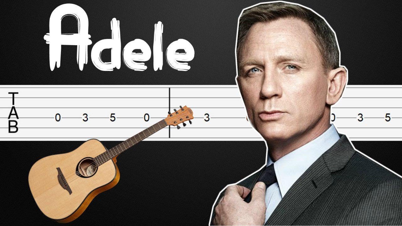 Adele - Skyfall Guitar Tabs, Guitar Tutorial, Guitar Lesson - YouTube