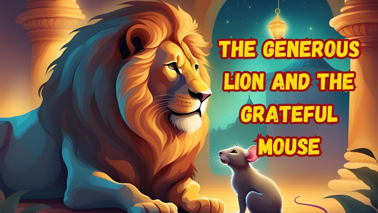 The Generous Lion and the Grateful Mouse | Moral Stories | Bedtime ...