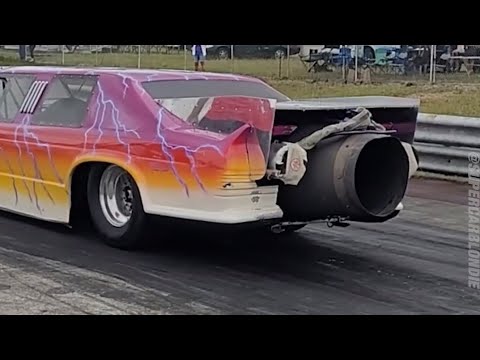 This custom jet powered Mercedes limousine is the craziest dragster we ...