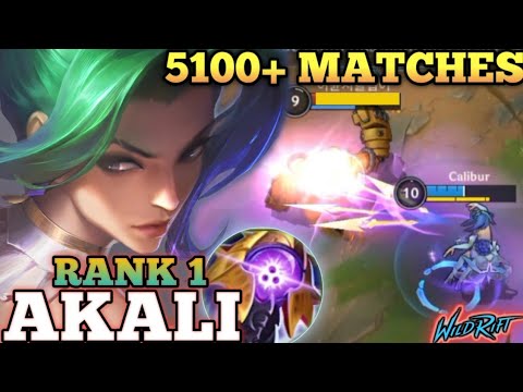 AKALI 5100+ MATCHES SMOOTH MVP PLAY! PERFECT META BUILD - TOP 1 GLOBAL ...
