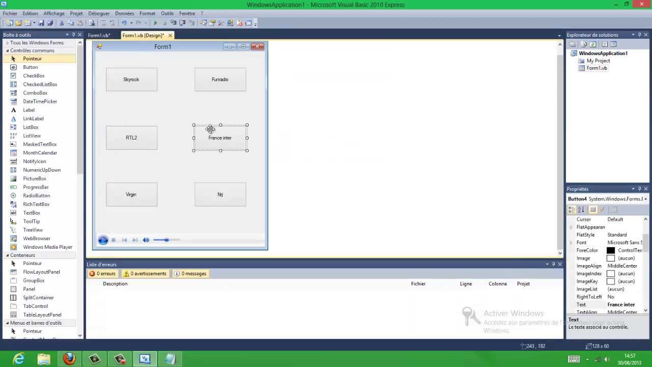 [VB.NET] Créer un radio player (une radio) - YouTube