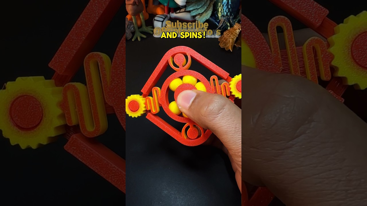 3D-Printed Speedy Fidget Spinner/Clicker, Play with Toys. #3dprinting # ...