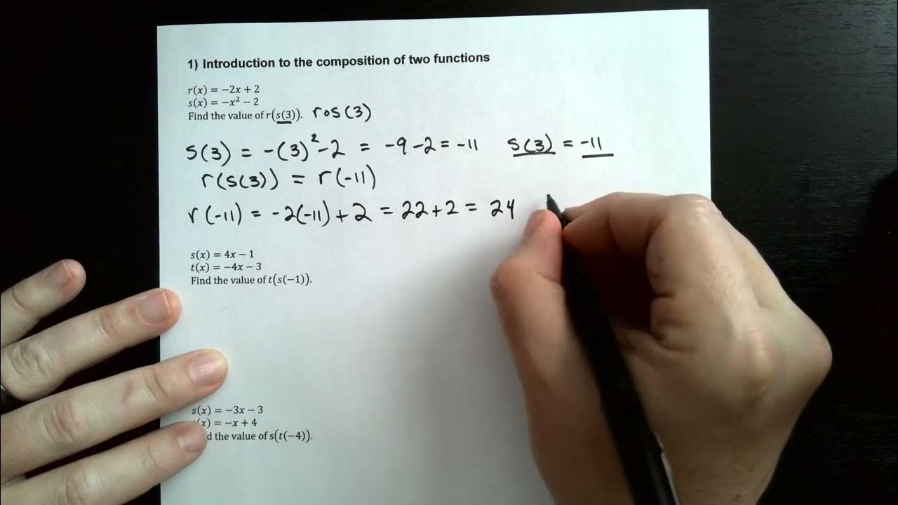Introduction to the Composition of Two Functions - YouTube